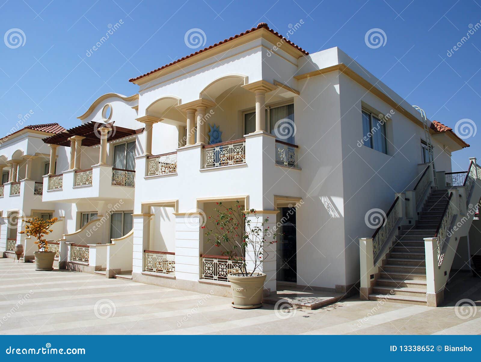Modern tropical building stock photo. Image of fresh - 13338652