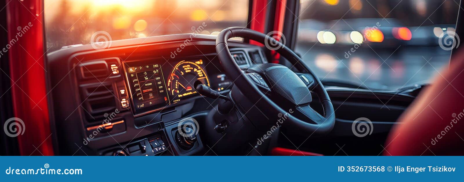 Modern Truck S Dashboard Advanced Cockpit Design And Features For ...