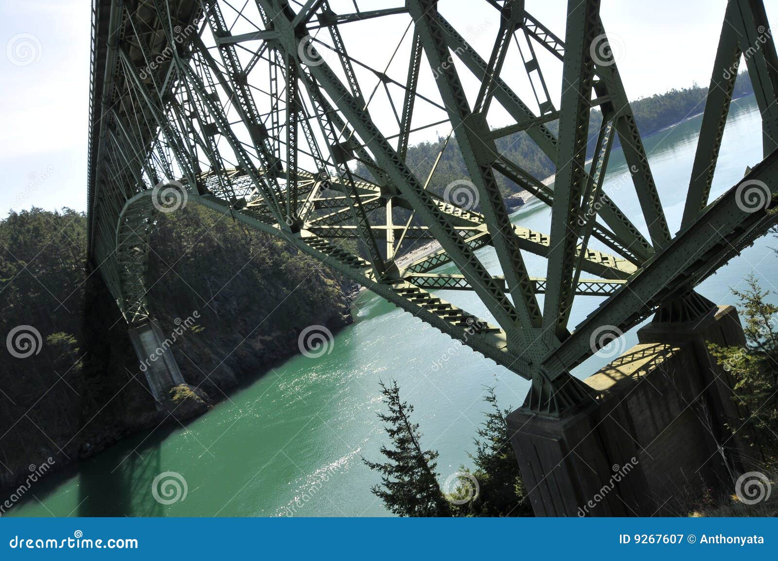 Modern Truss Bridge stock image. Image of detail, deception - 9267607