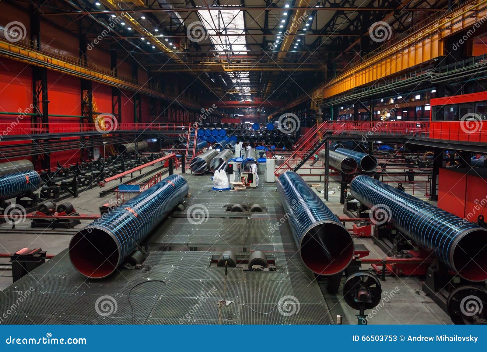 Modern Tube Rolling plant stock image. Image of innovation - 66503753