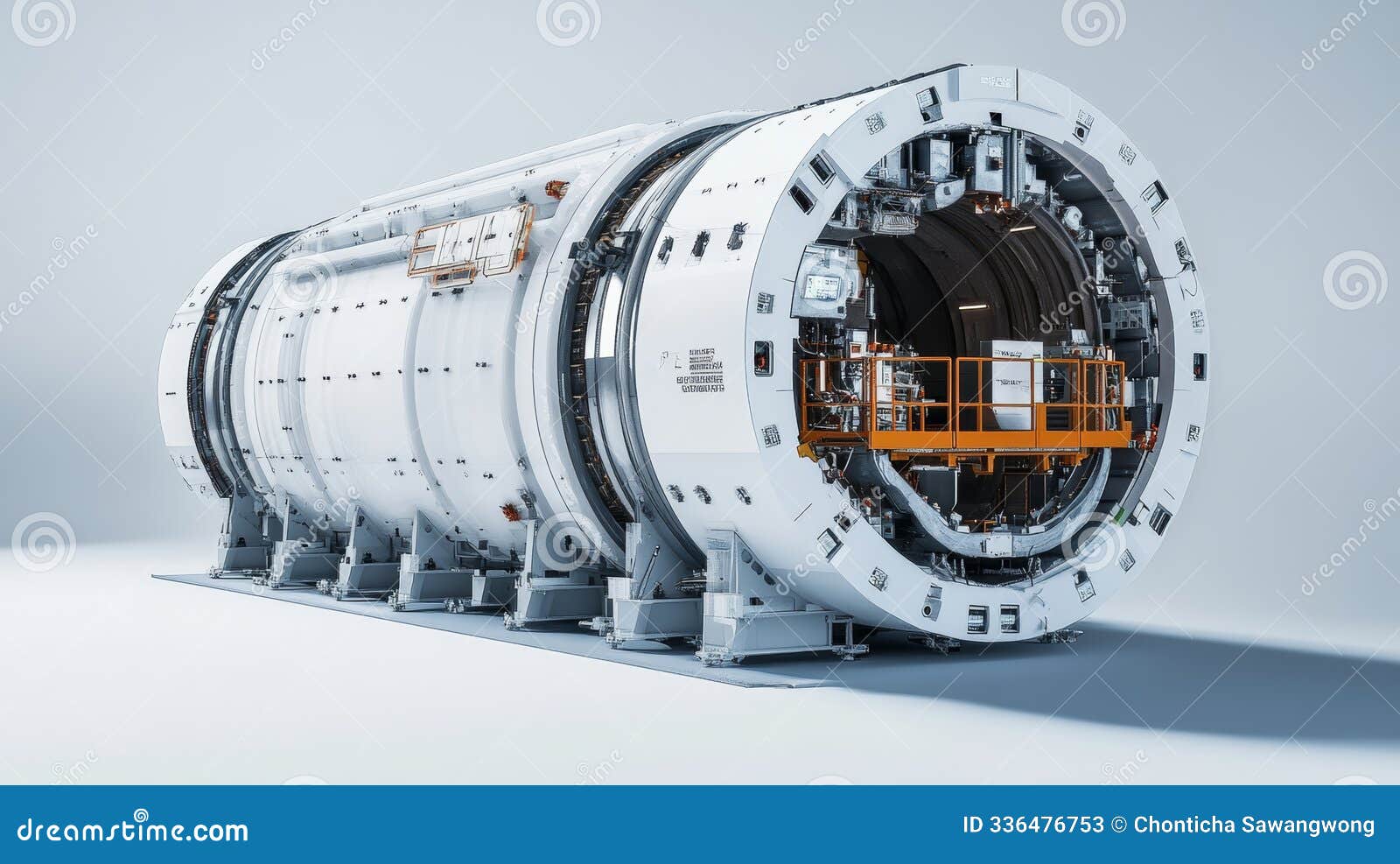 A Modern Tunnel Boring Machine Showcasing Advanced Engineering and ...
