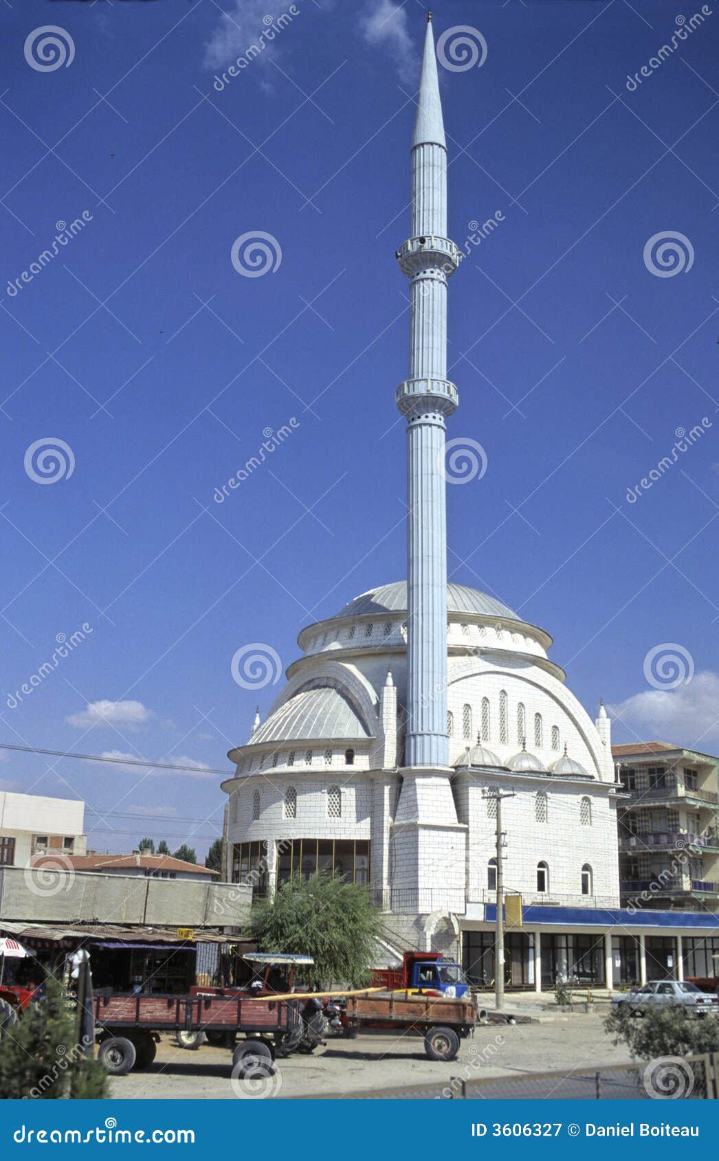 Modern Turkish mosque stock image. Image of white, turkey - 3606327