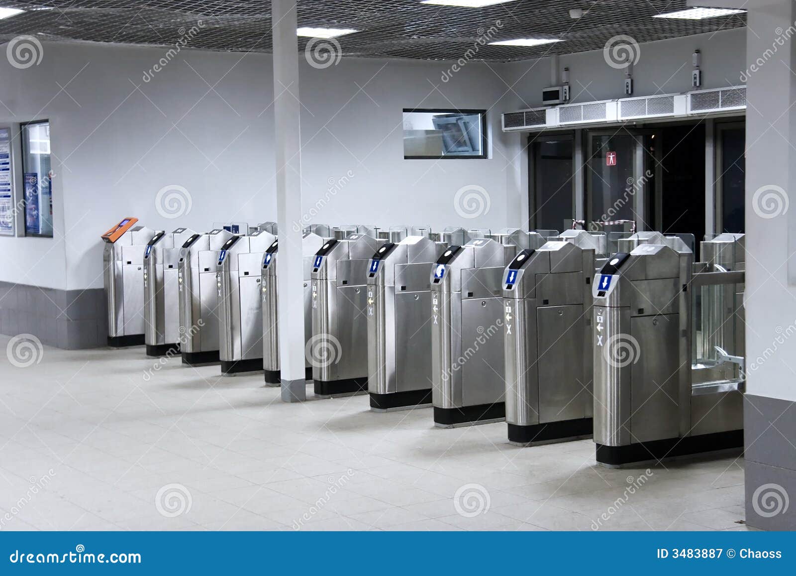 Modern turnstile stock image. Image of tourniquet, technology - 3483887