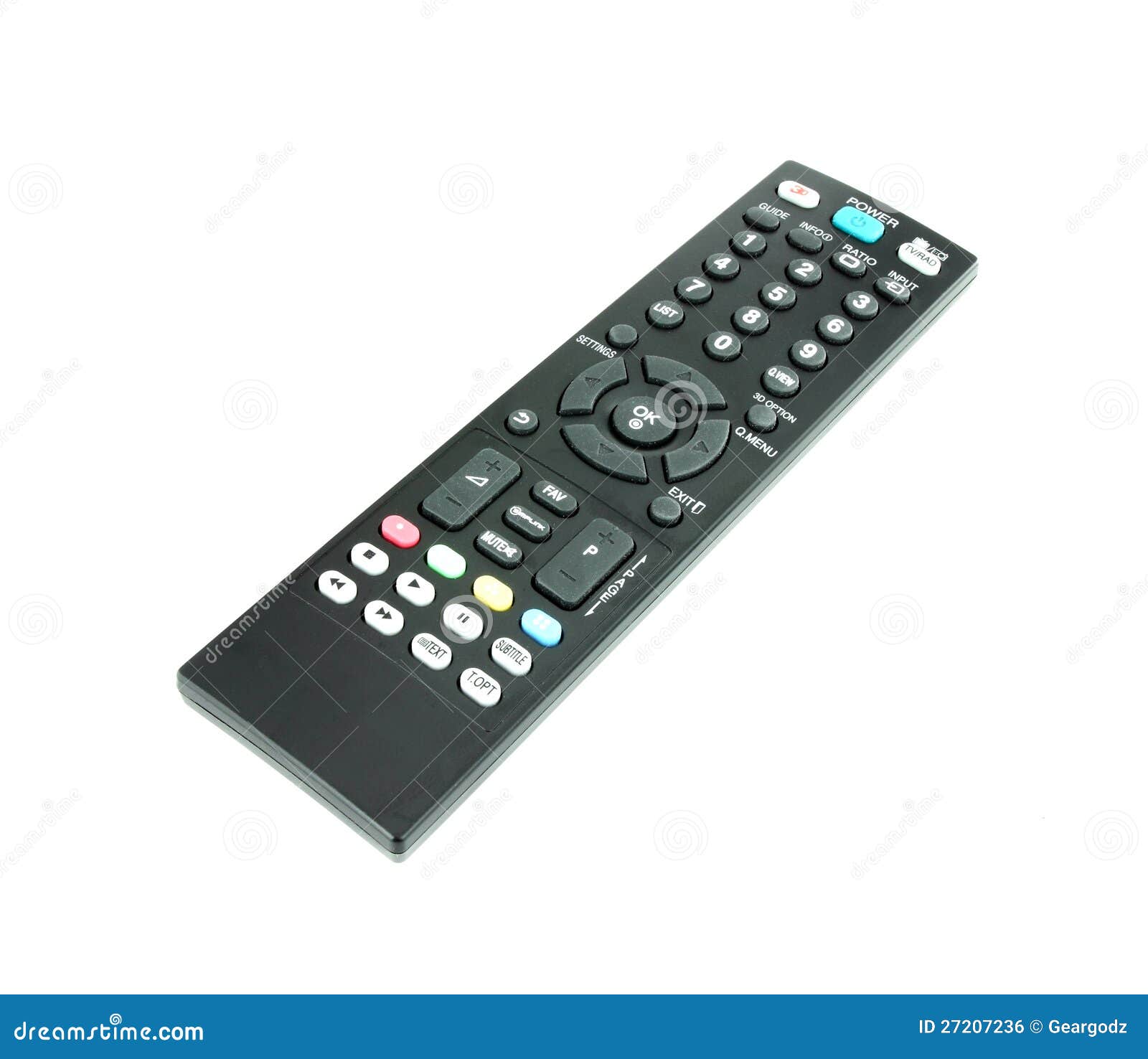 Modern tv remote stock photo. Image of controller, control - 27207236