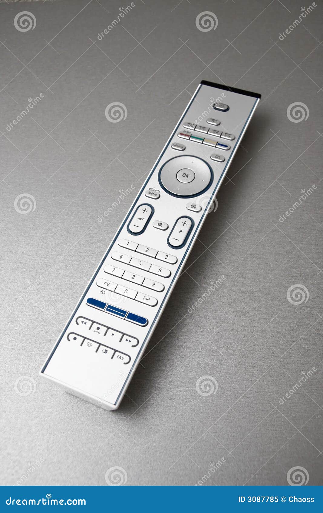 Modern TV remote control stock image. Image of modern - 3087785