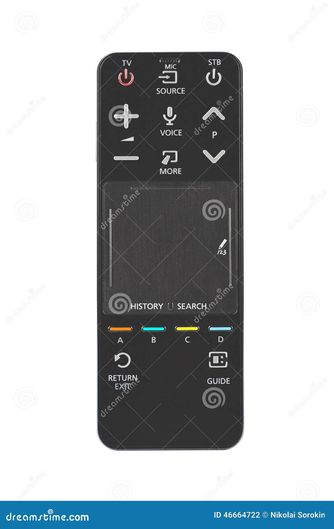 Modern tv remote control stock photo. Image of news, push - 46664722
