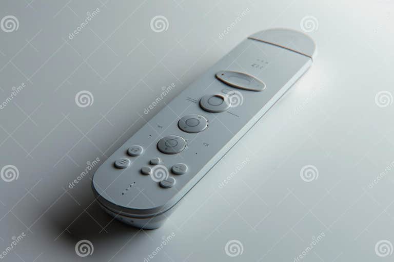 Modern Tv Remote Control Resting on White Surface Stock Photo - Image ...