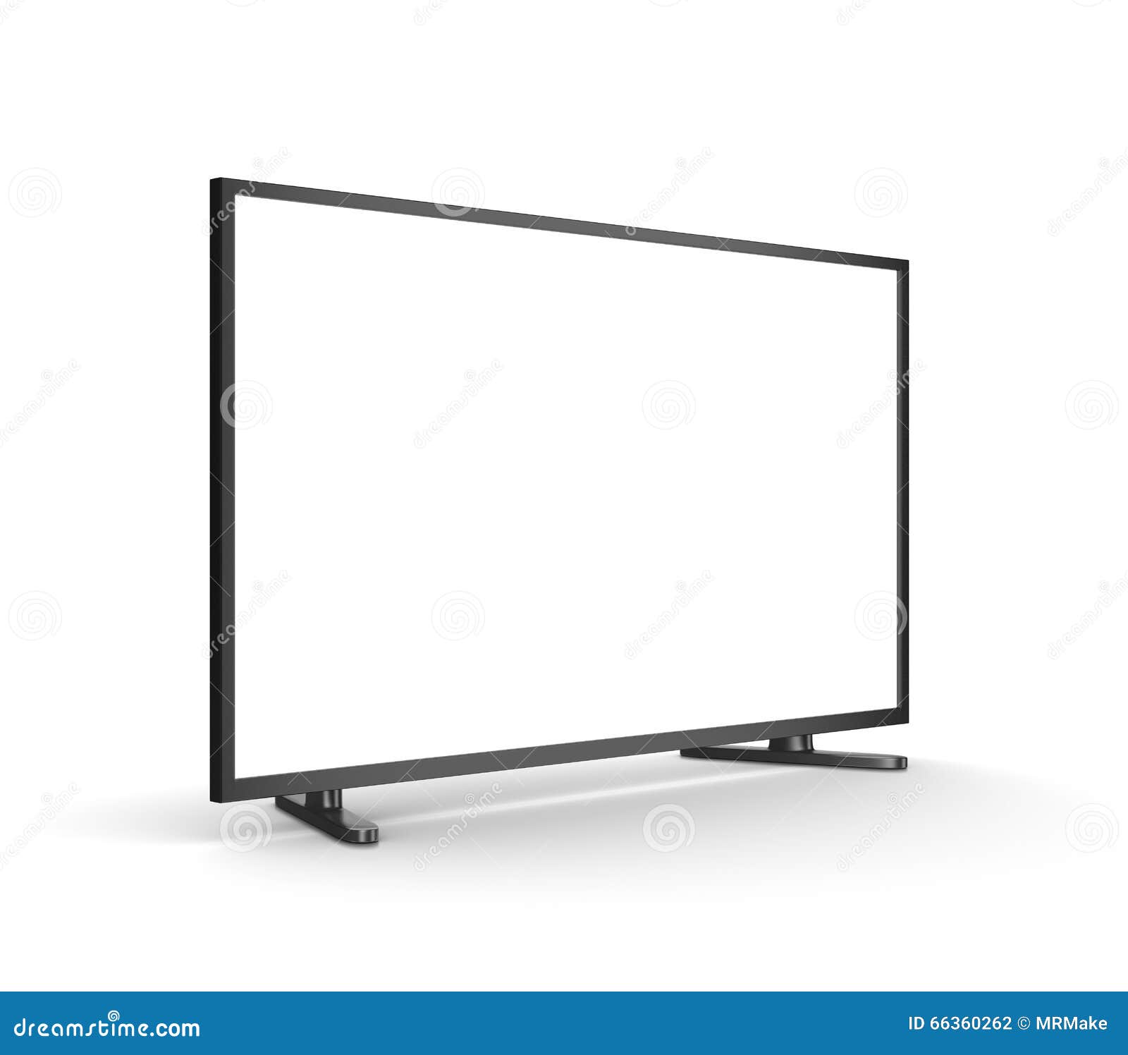 Modern Tv Set with Blank Screen Stock Illustration - Illustration of ...