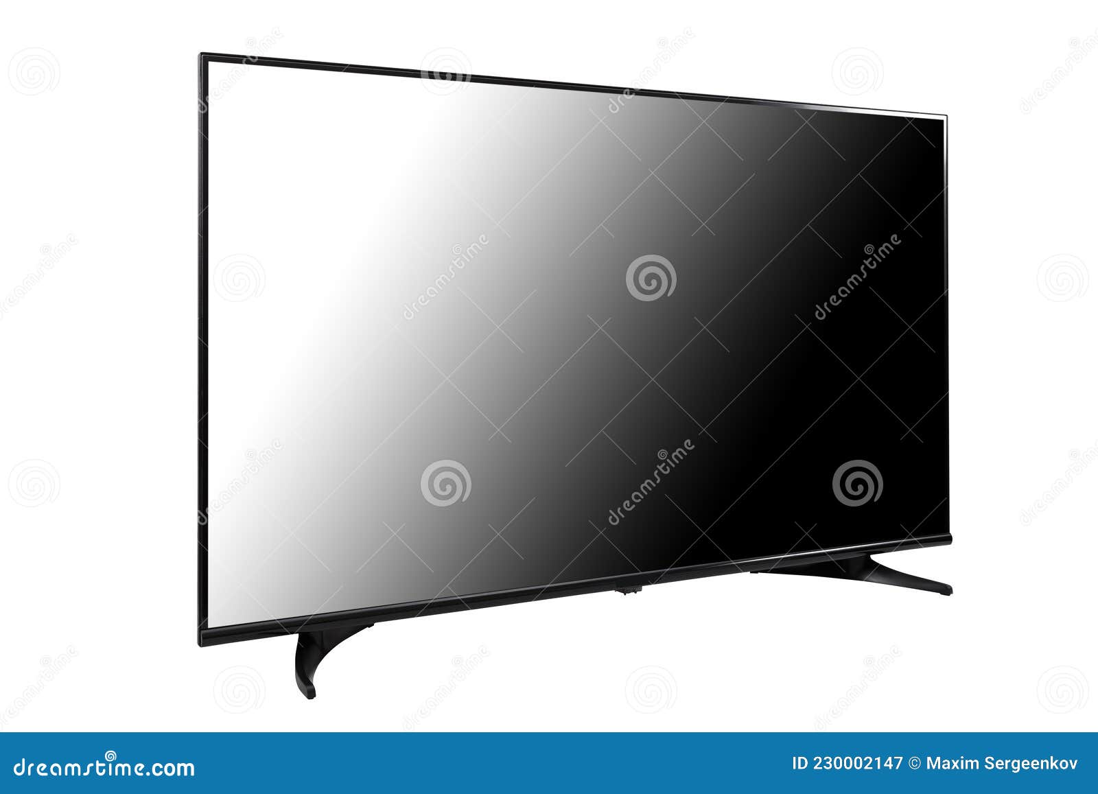 Modern TV on White Background Stock Image - Image of concept, furniture ...