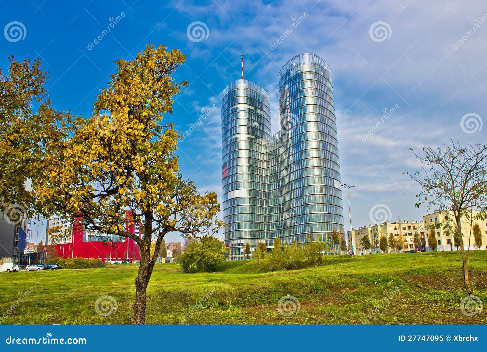 Modern Twin Tower City Zagreb Stock Photos - Free & Royalty-Free Stock ...