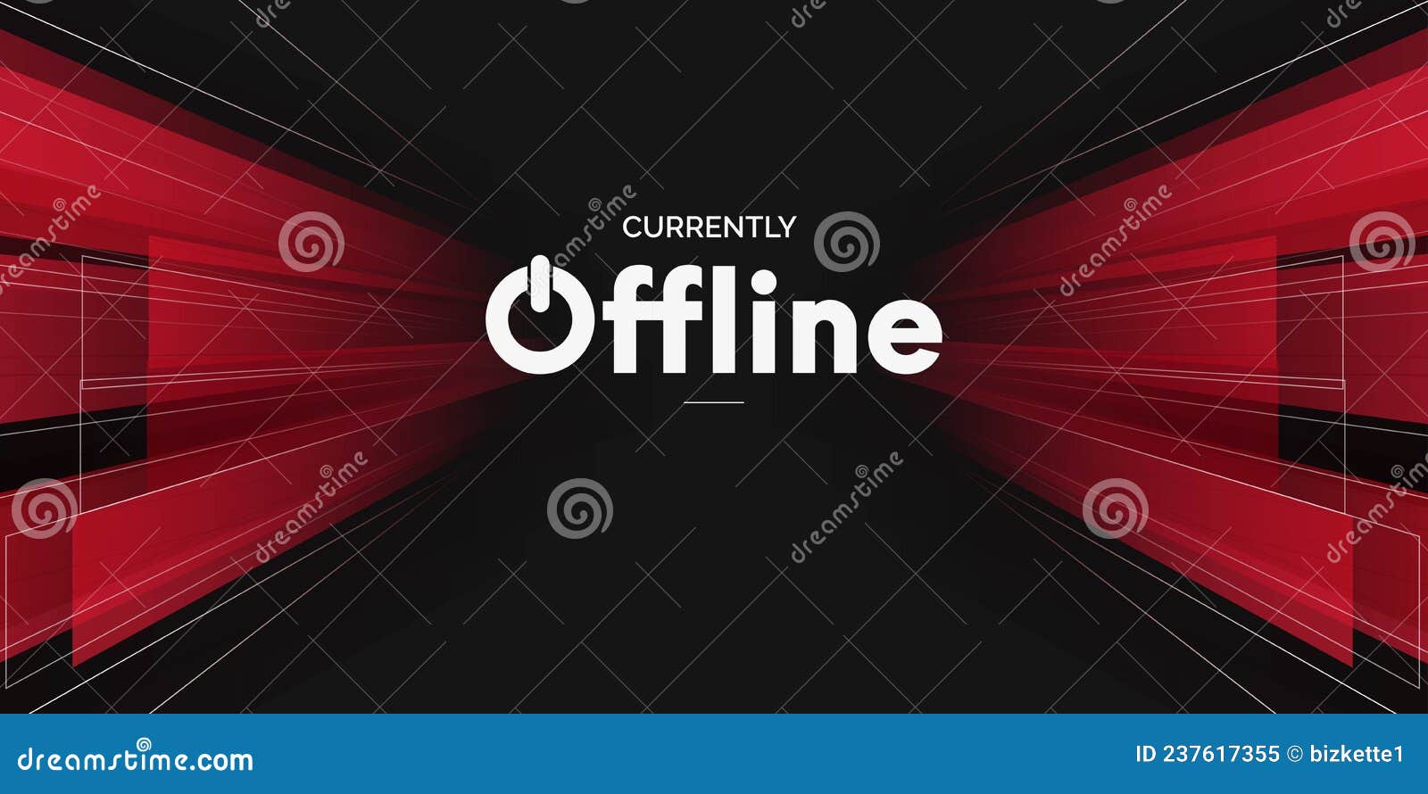 Twitch Offline Hud Screen Banner 16:9 For Stream. Offline Green ...