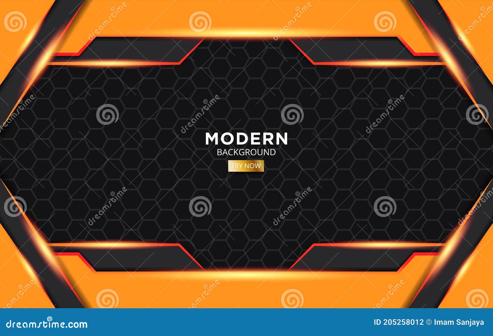 Modern Twitch Background Screensaver Offline Stream Gaming With Hexagon ...
