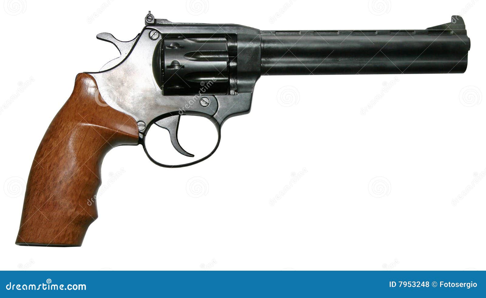 Modern Two-colored Revolver Gun Royalty Free Stock Photos - Image: 7953248