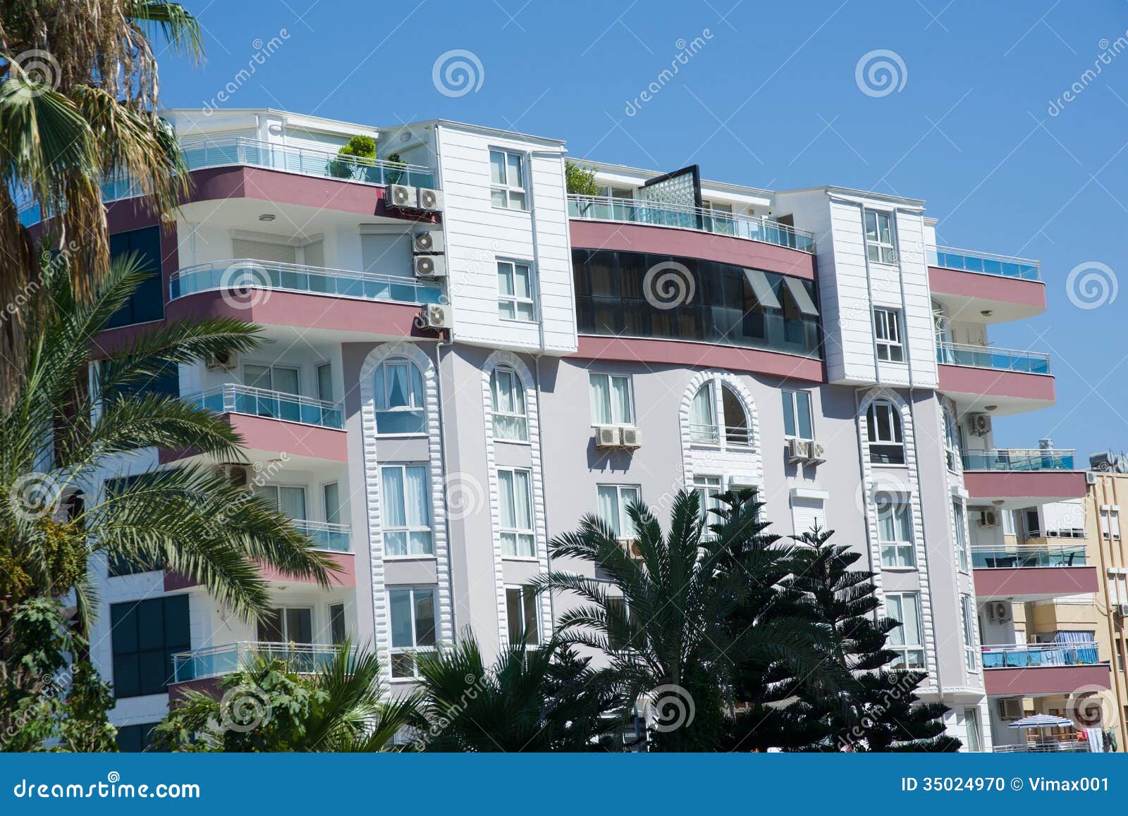 Modern Typical Building at Turkey Stock Photo - Image of hotel, style ...