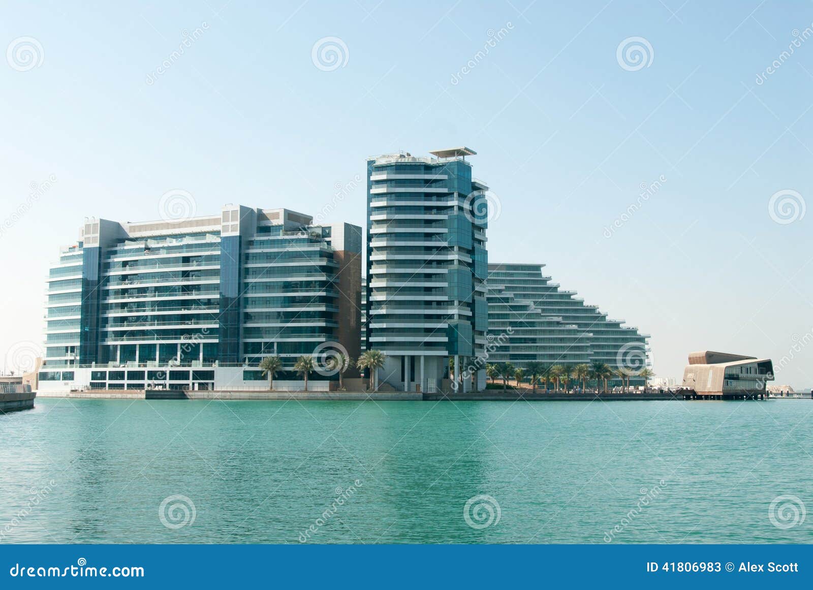 Modern UAE Apartment Block stock image. Image of market - 41806983