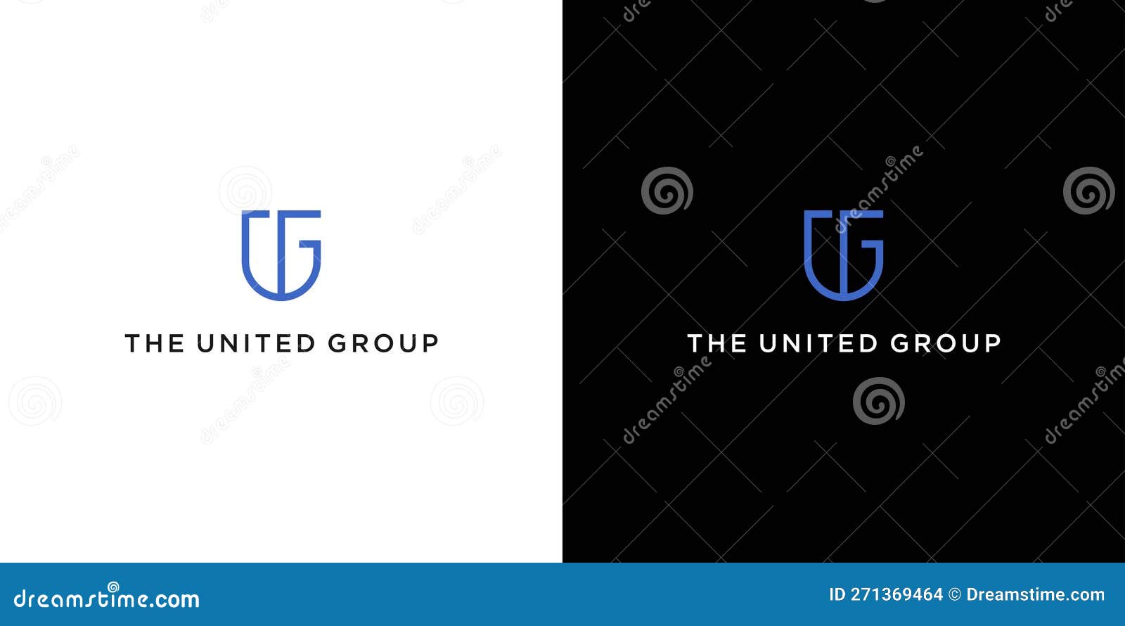 Modern UG logo design stock vector. Illustration of logo - 271369464