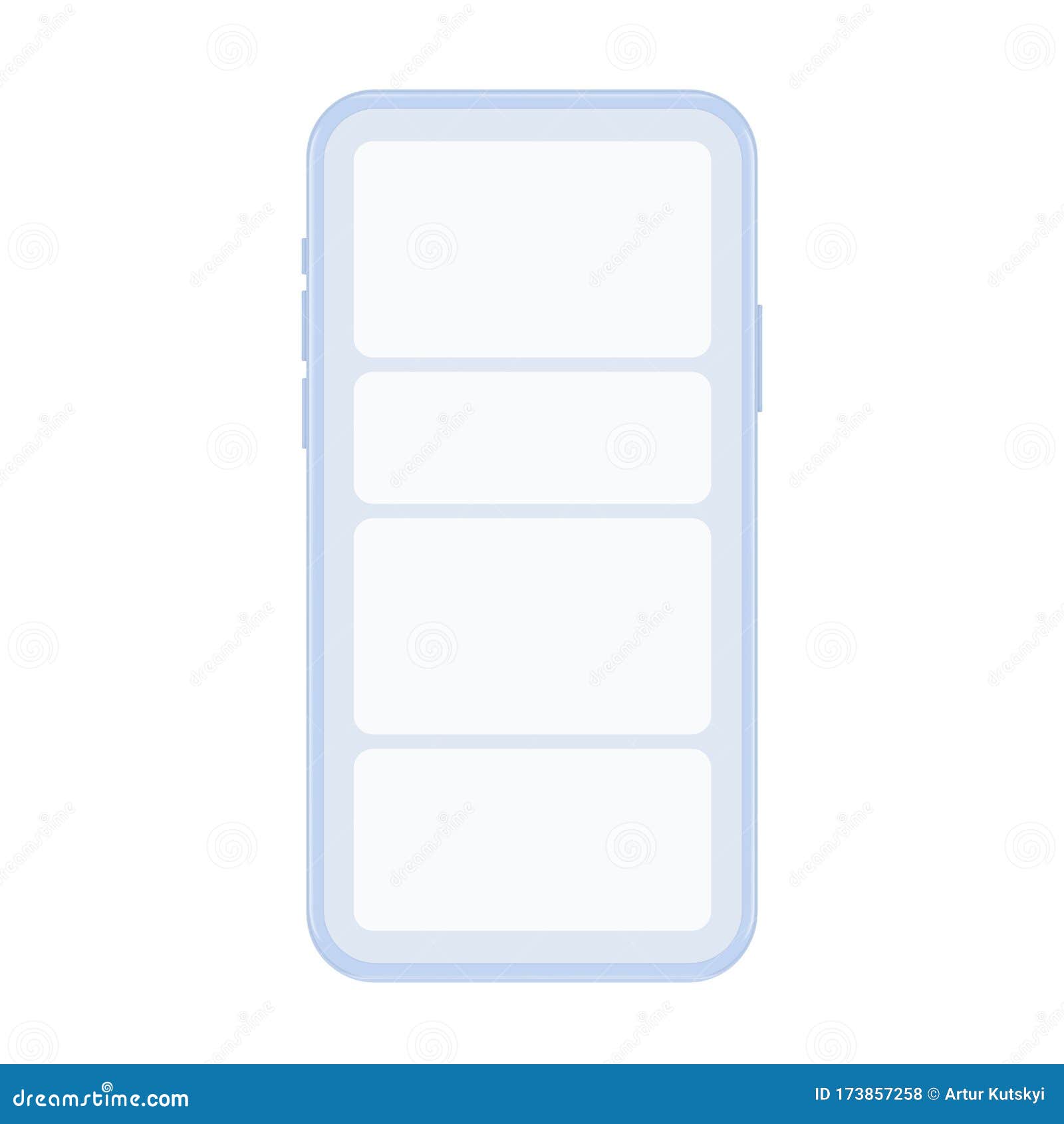 Blue color ui design - coastgaret