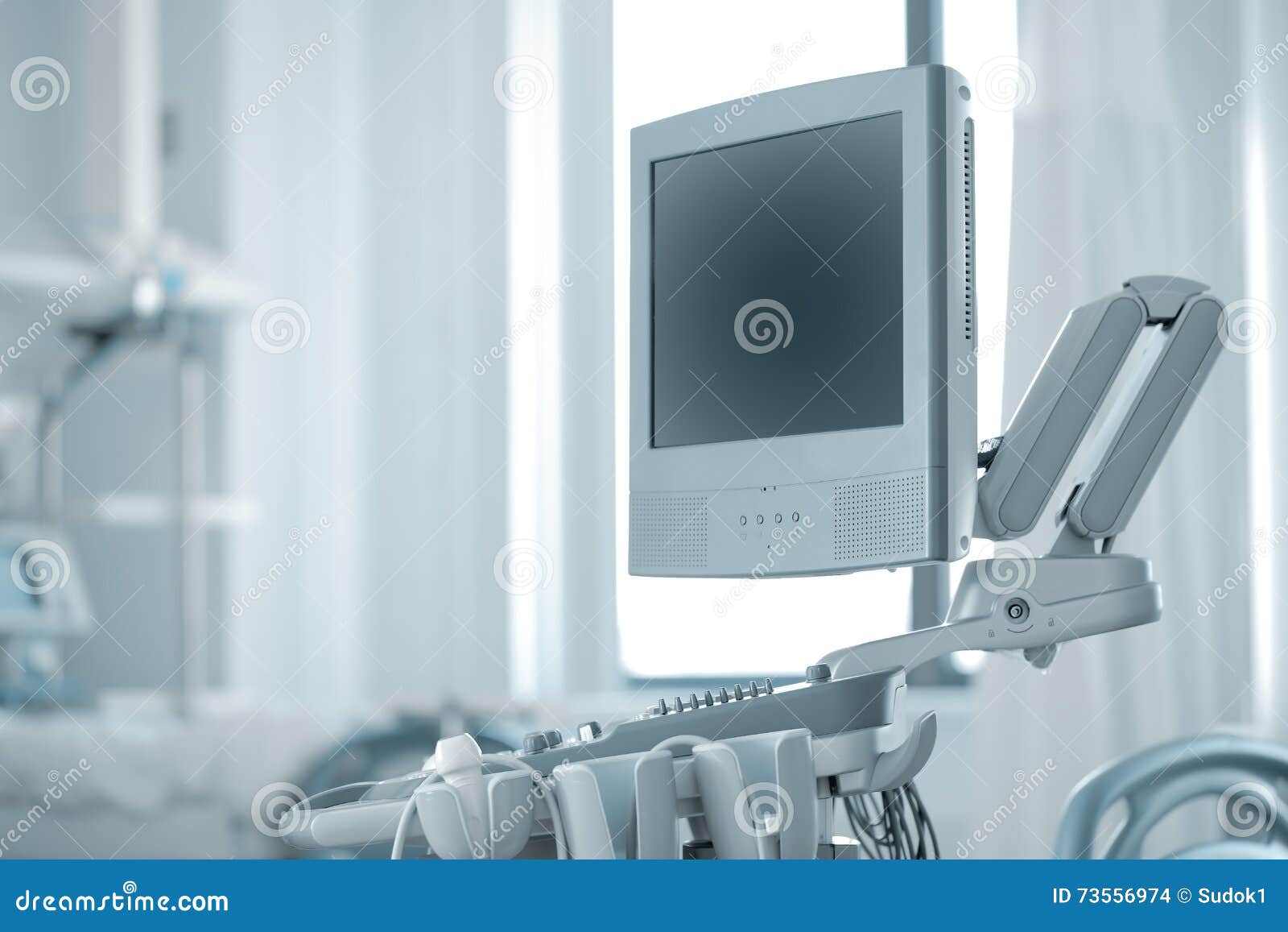 Modern Ultrasound in Hospital Room Stock Photo - Image of checkup ...