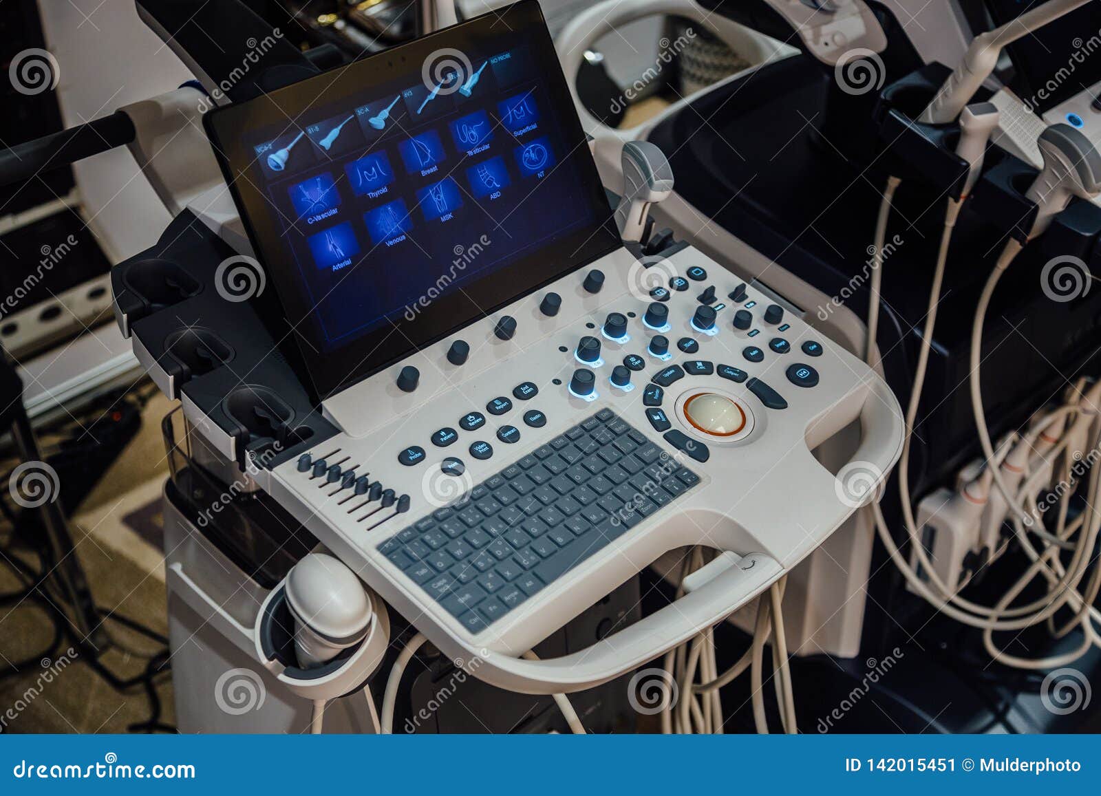 Modern Ultrasound Machine in Clinic Laboratory of Sonography ...