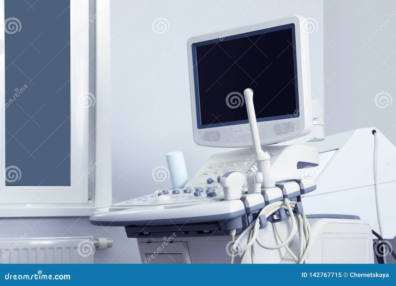 Modern Ultrasound Machine in Office. Diagnostic Stock Image - Image of ...
