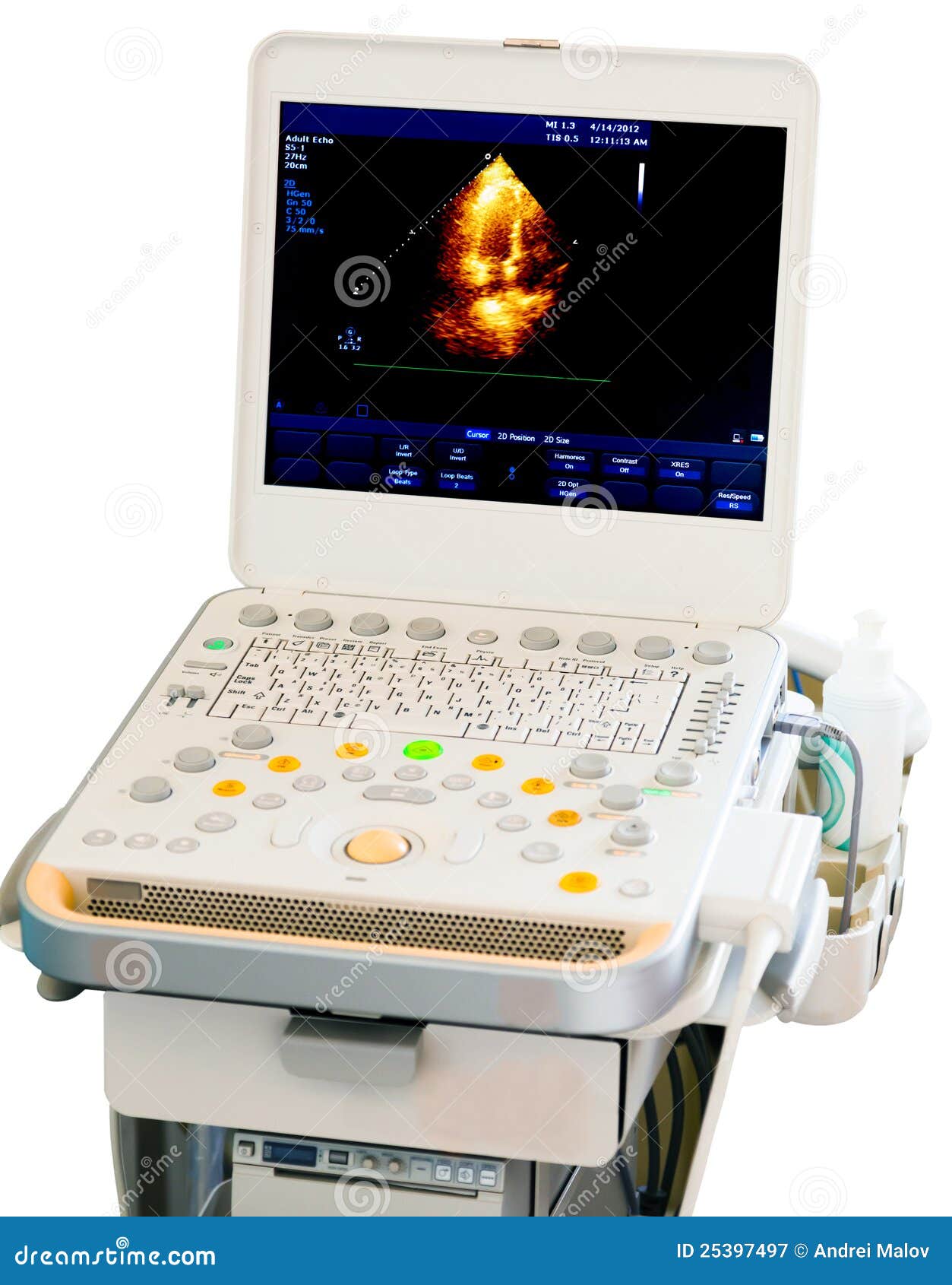 Modern Ultrasound Medical Device Stock Image - Image of people, health ...