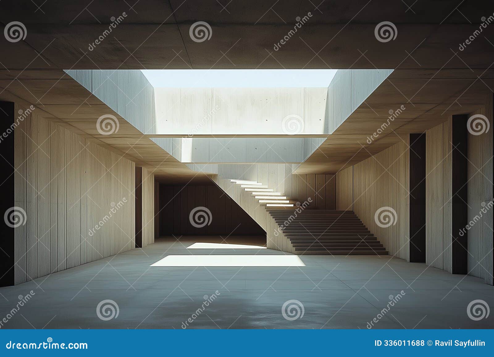 Modern Underground Architectural Space Stock Photo - Image of ...