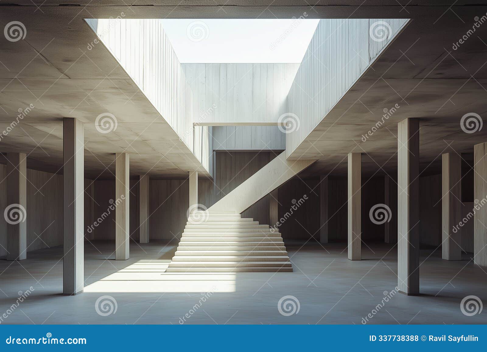 Modern Underground Architectural Space Stock Photo - Image of ...