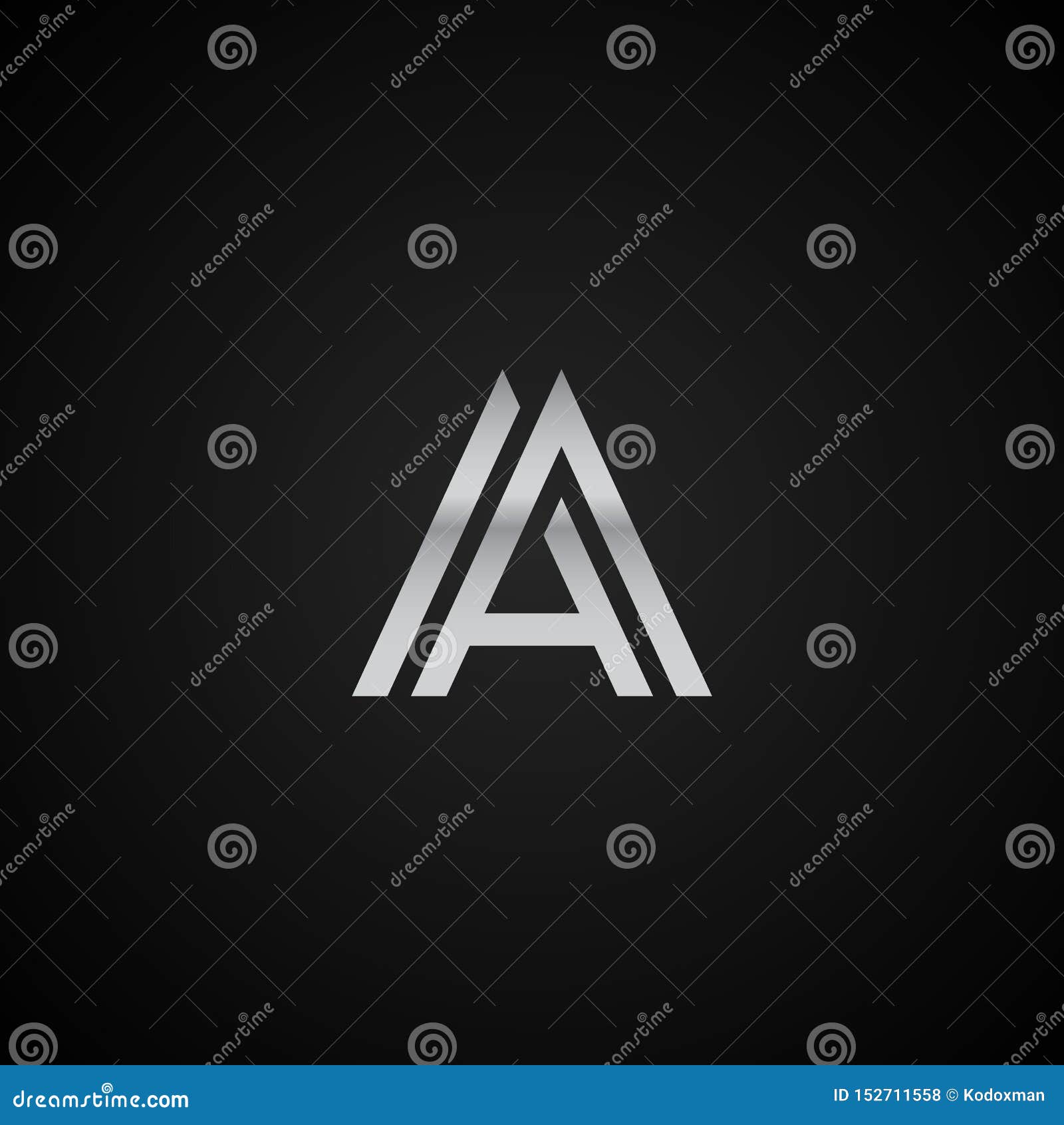 Modern Unique AA Initial Letter Elegant Logo Template Vector Creative ...