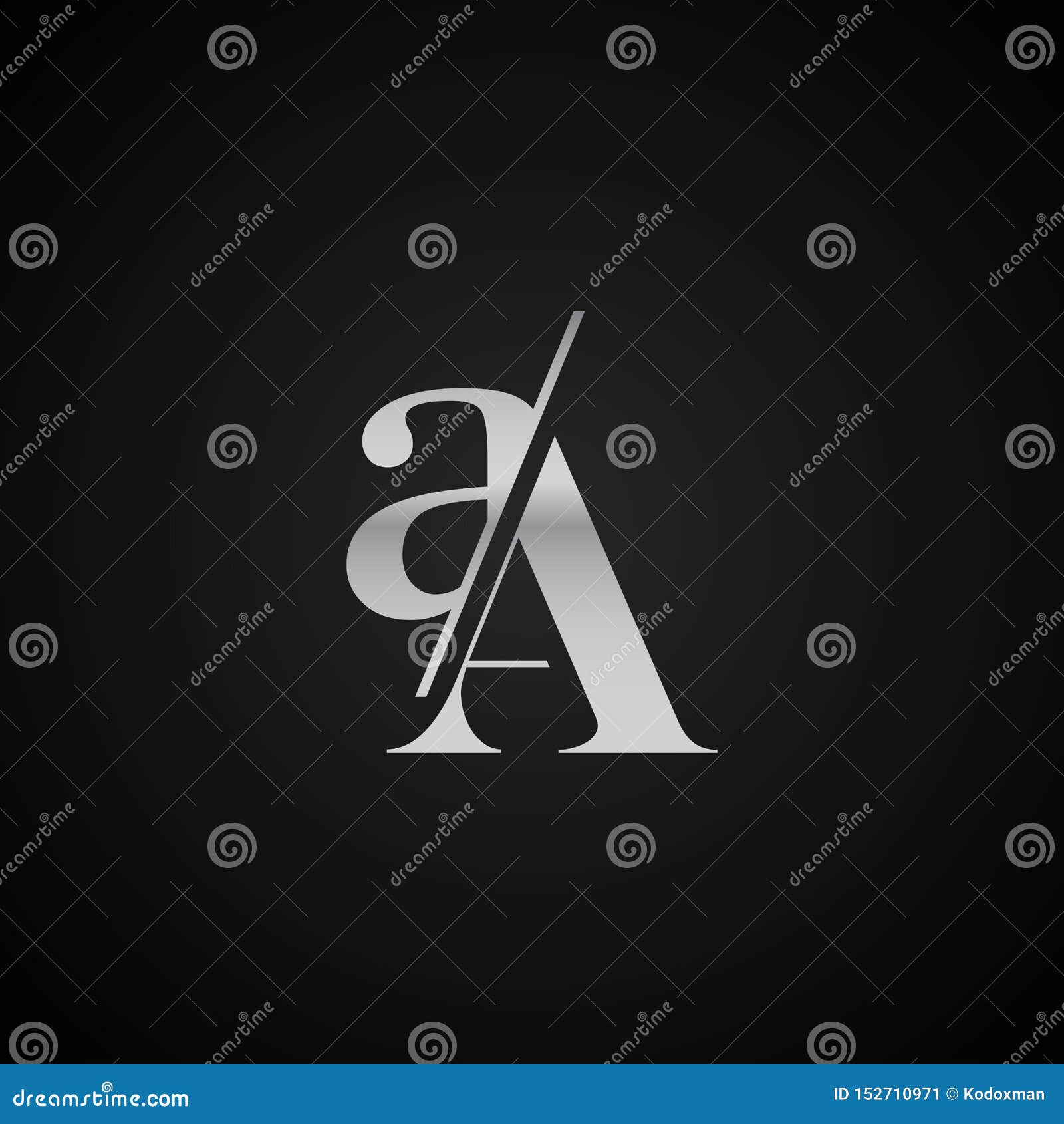 Modern Unique AA Initial Letter Elegant Logo Template Vector Creative ...