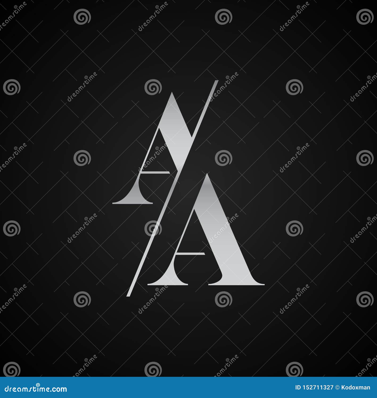 Modern Unique AA Initial Letter Elegant Logo Template Vector Creative ...