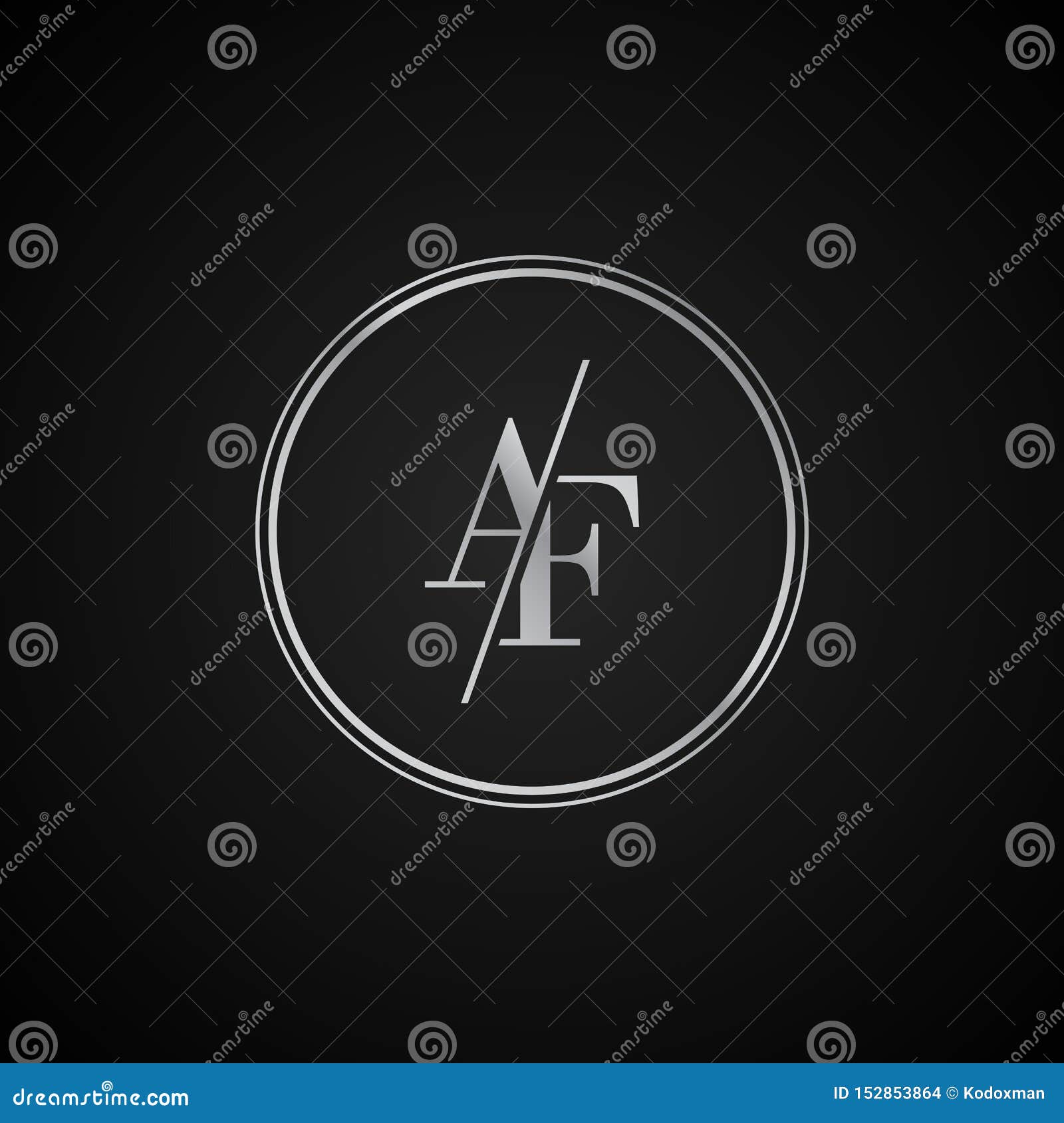 Modern Unique AF Initial Letter Elegant Logo Template Vector Creative ...