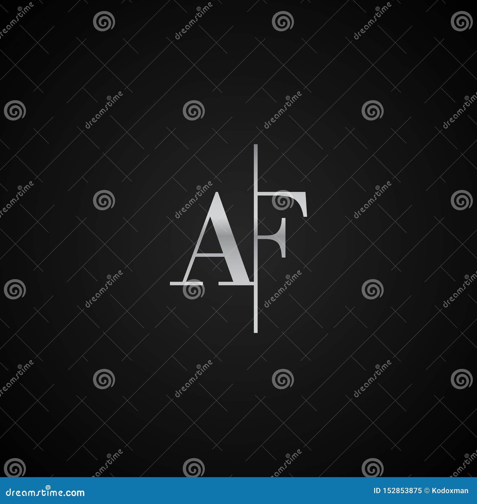 Modern Unique AF Initial Letter Elegant Logo Template Vector Creative ...