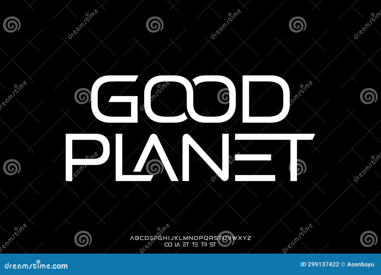 Modern Unique Alphabet Display Font Vector with Creative Ligature Style ...