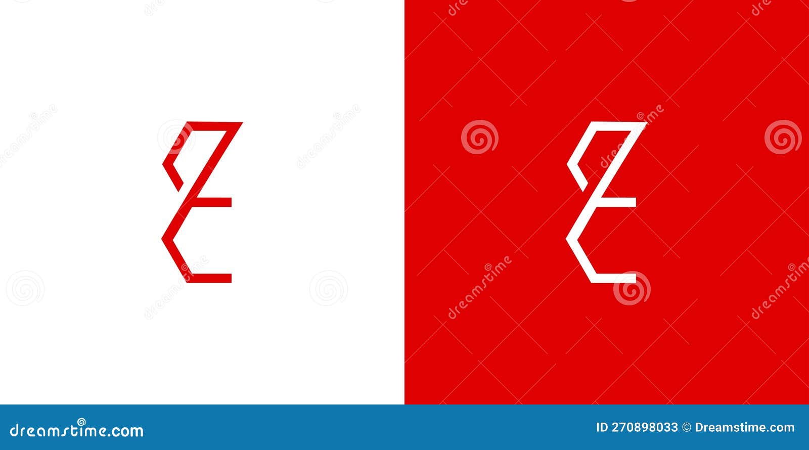 Modern and Simple Letter E Initials Logo Design Stock Vector ...