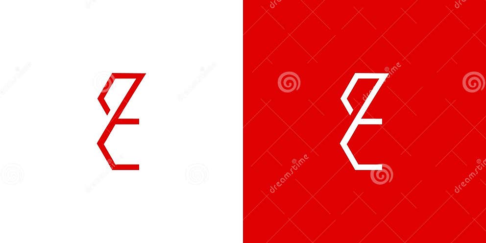 Modern and Simple Letter E Initials Logo Design Stock Vector - Illustration of clean, logo ...