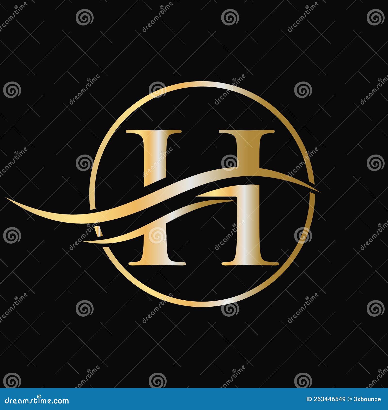 Modern Unique Creative Letter H Logo Design, Minimalist H Luxury ...