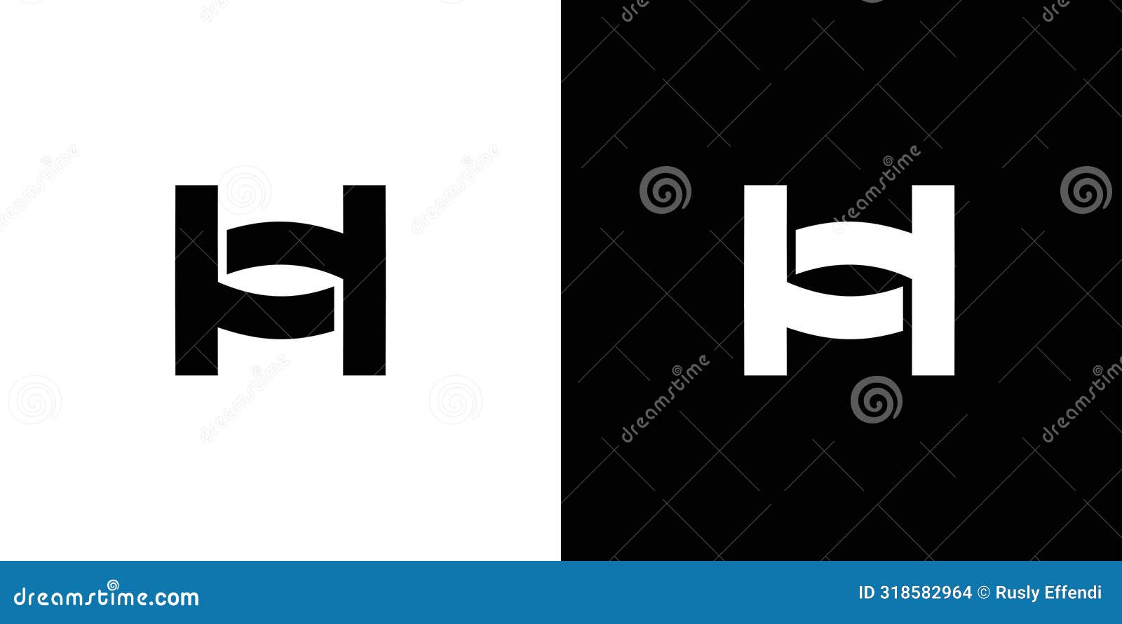 Modern and Bold H Logo Design Stock Vector - Illustration of logotype ...