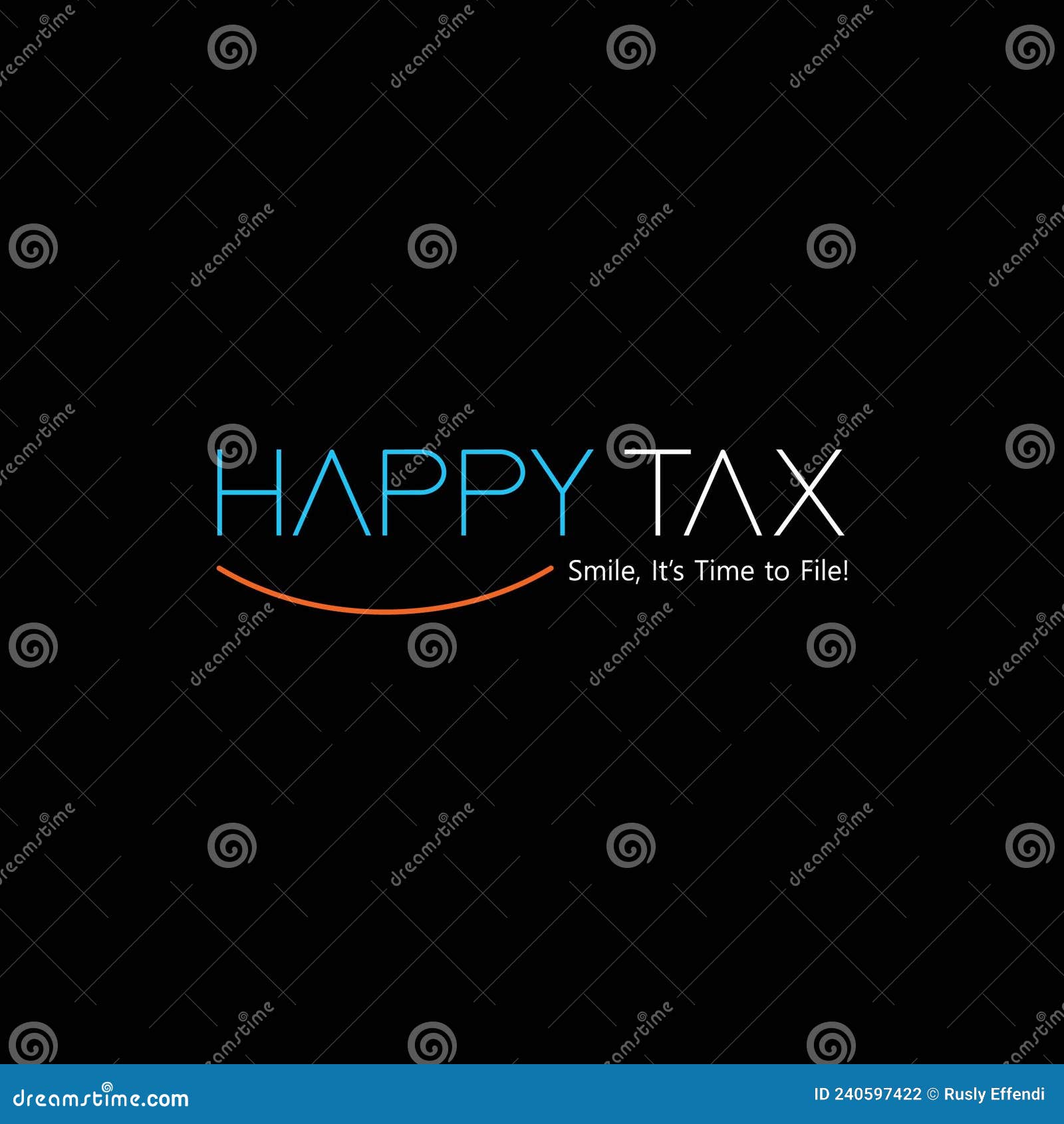 Modern and Unique Happy Tax Logo Design Stock Vector - Illustration of ...