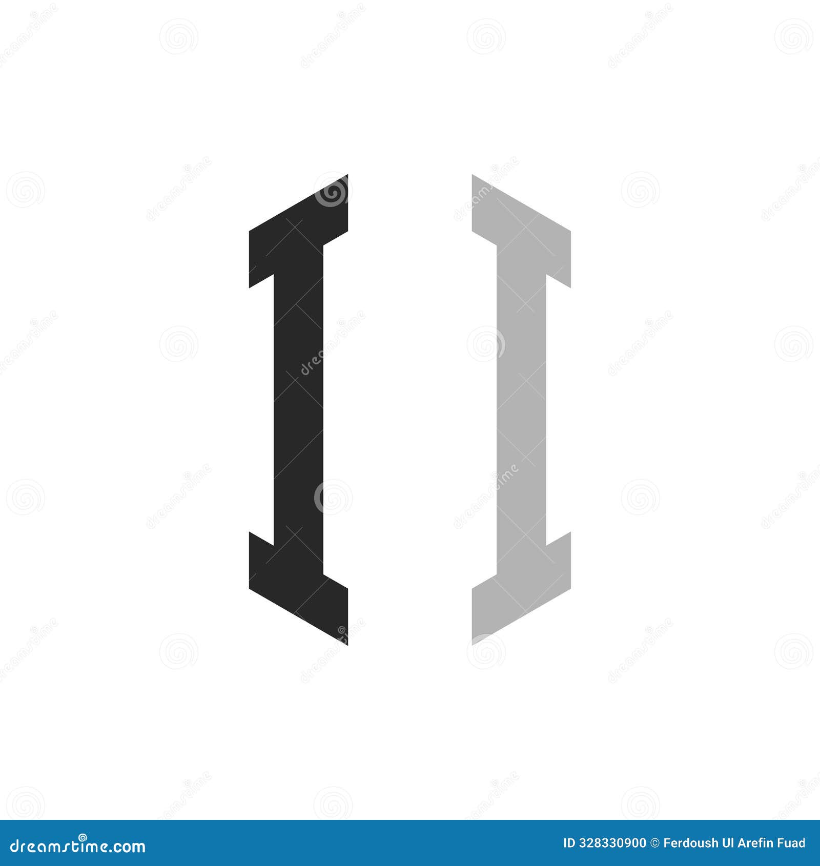 Modern Unique Hexagon Letter II Logo Design Template. Elegant Initial ...