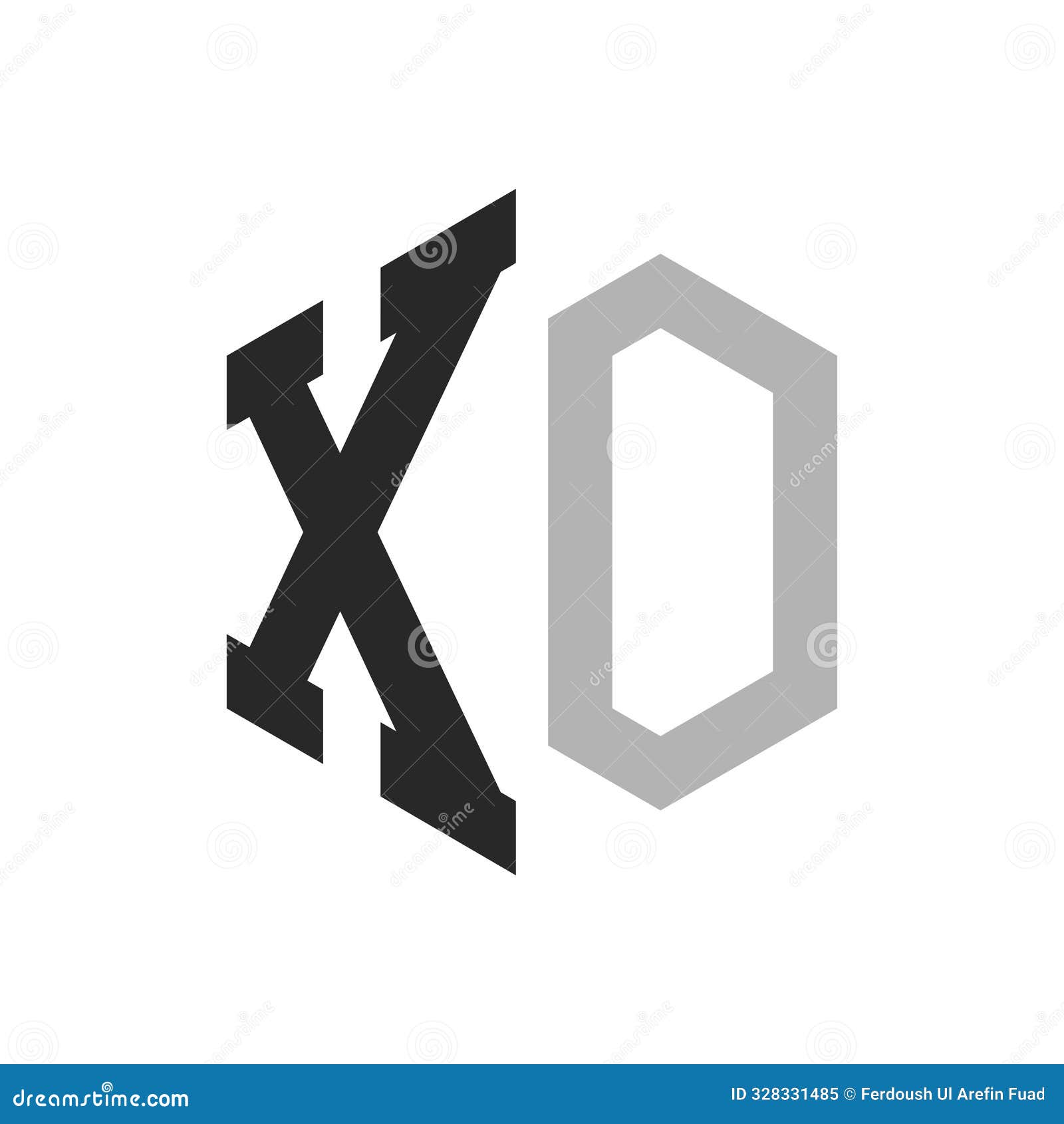 Modern Unique Hexagon Letter XO Logo Design Template. Elegant Initial ...
