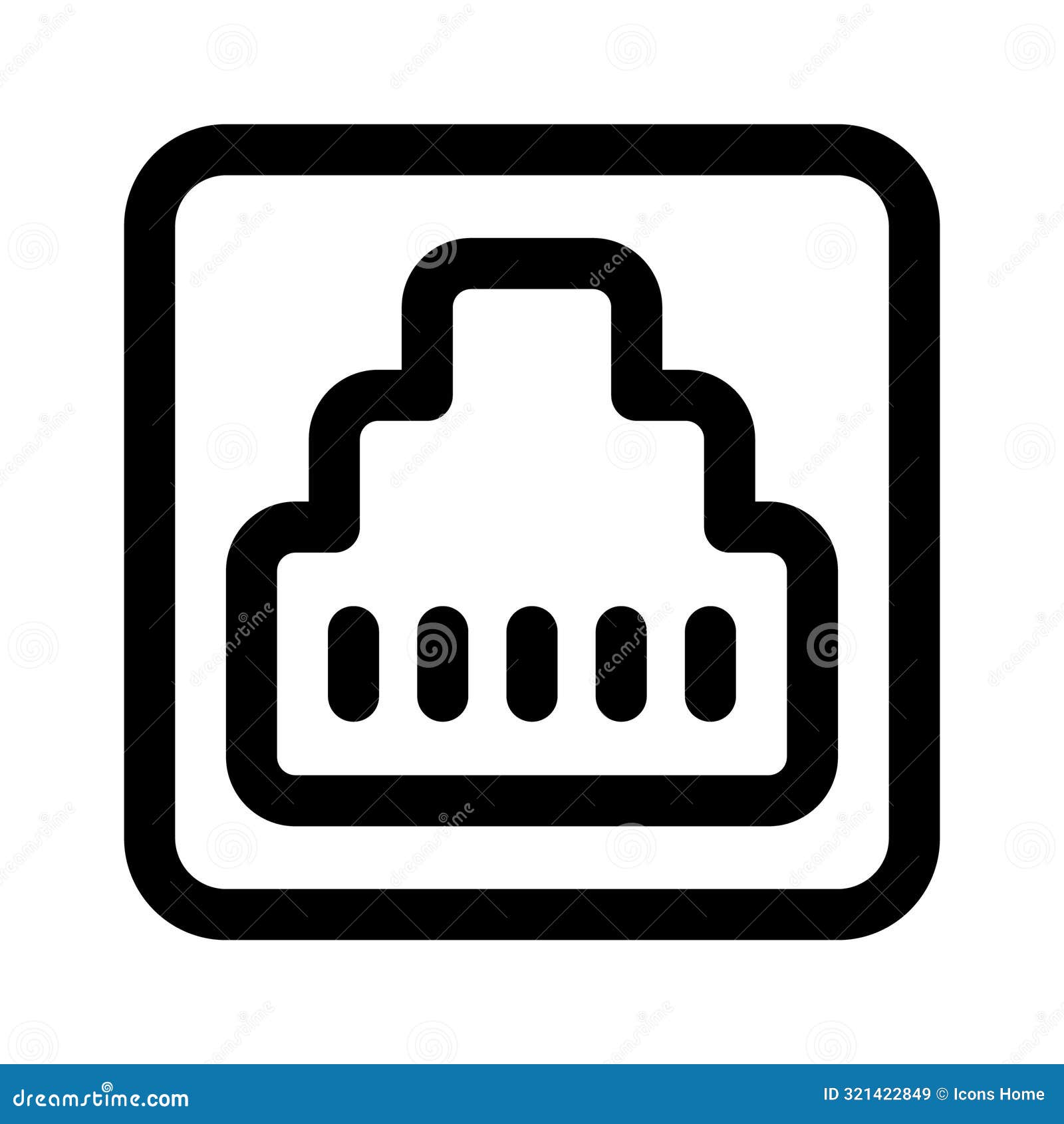 Modern and Unique Icon of Ethernet Port, Editable Vector Stock Vector ...