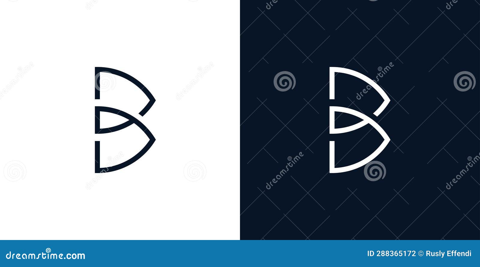 Modern and Unique B Logo Design Stock Vector - Illustration of internet ...