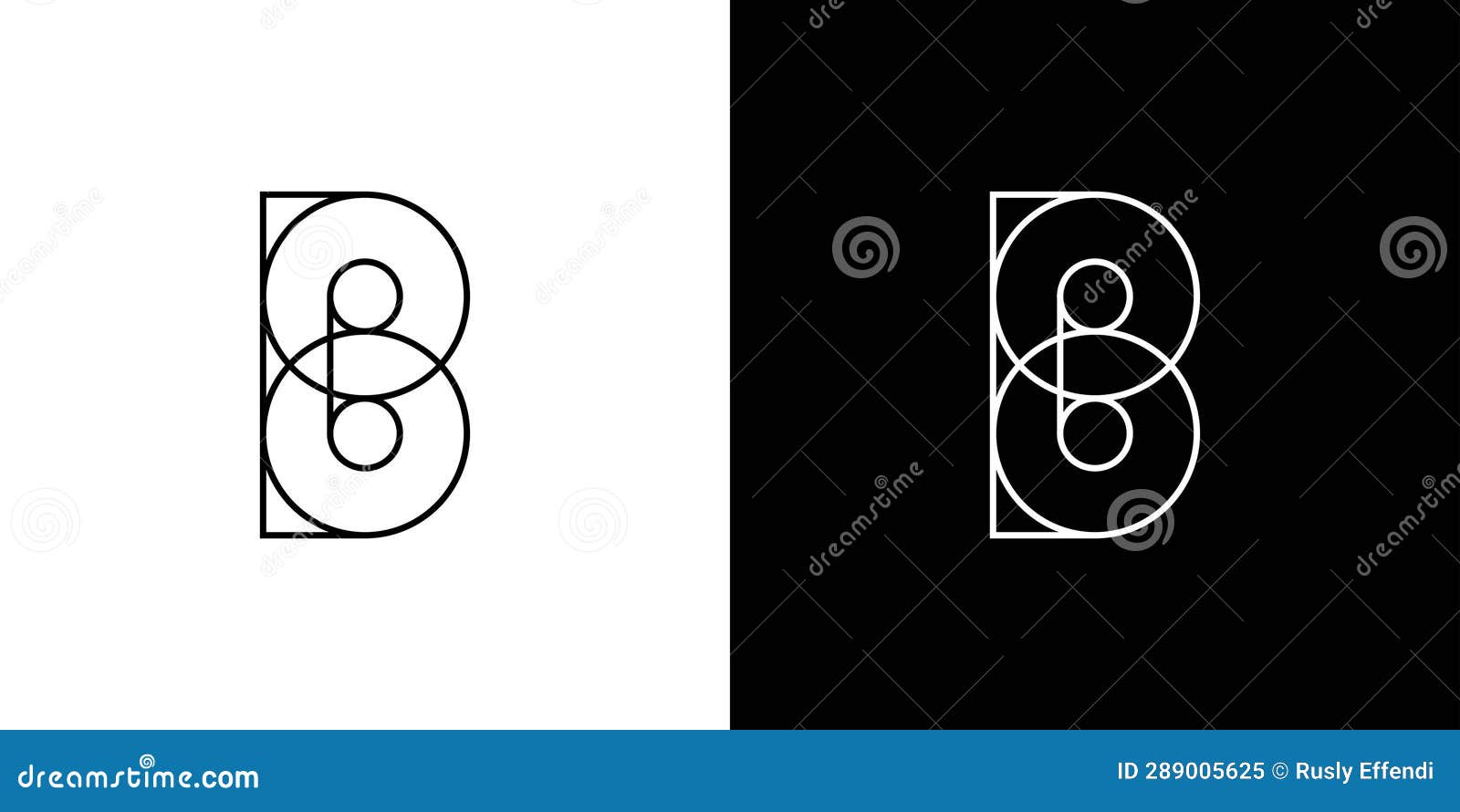 Modern and Unique B Logo Design Stock Vector - Illustration of company ...