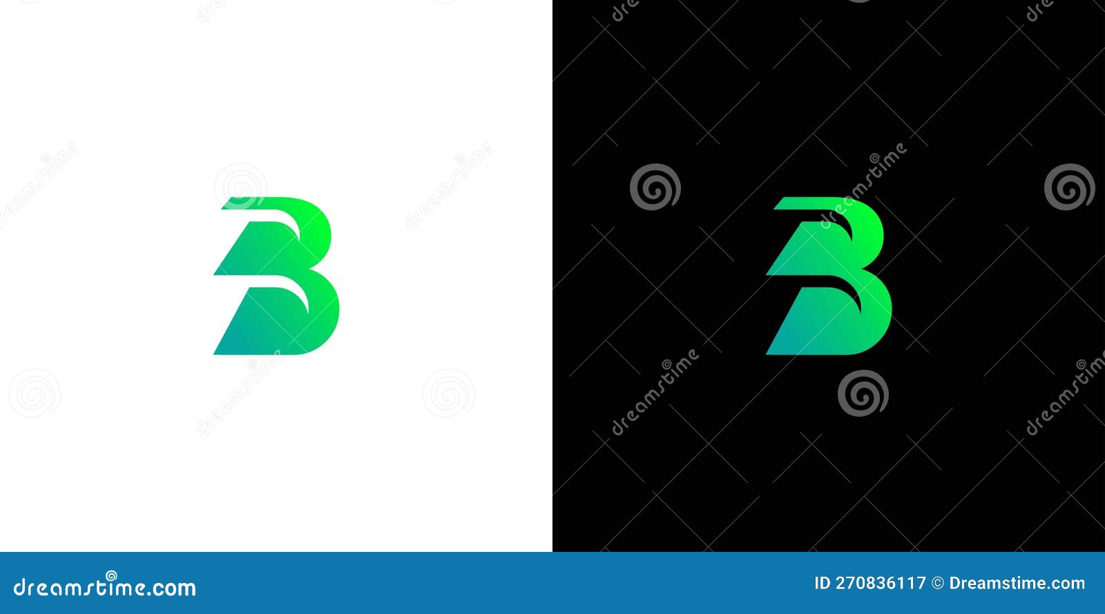 Modern and Sophisticated Letter B Initials Logo Design Stock Vector ...