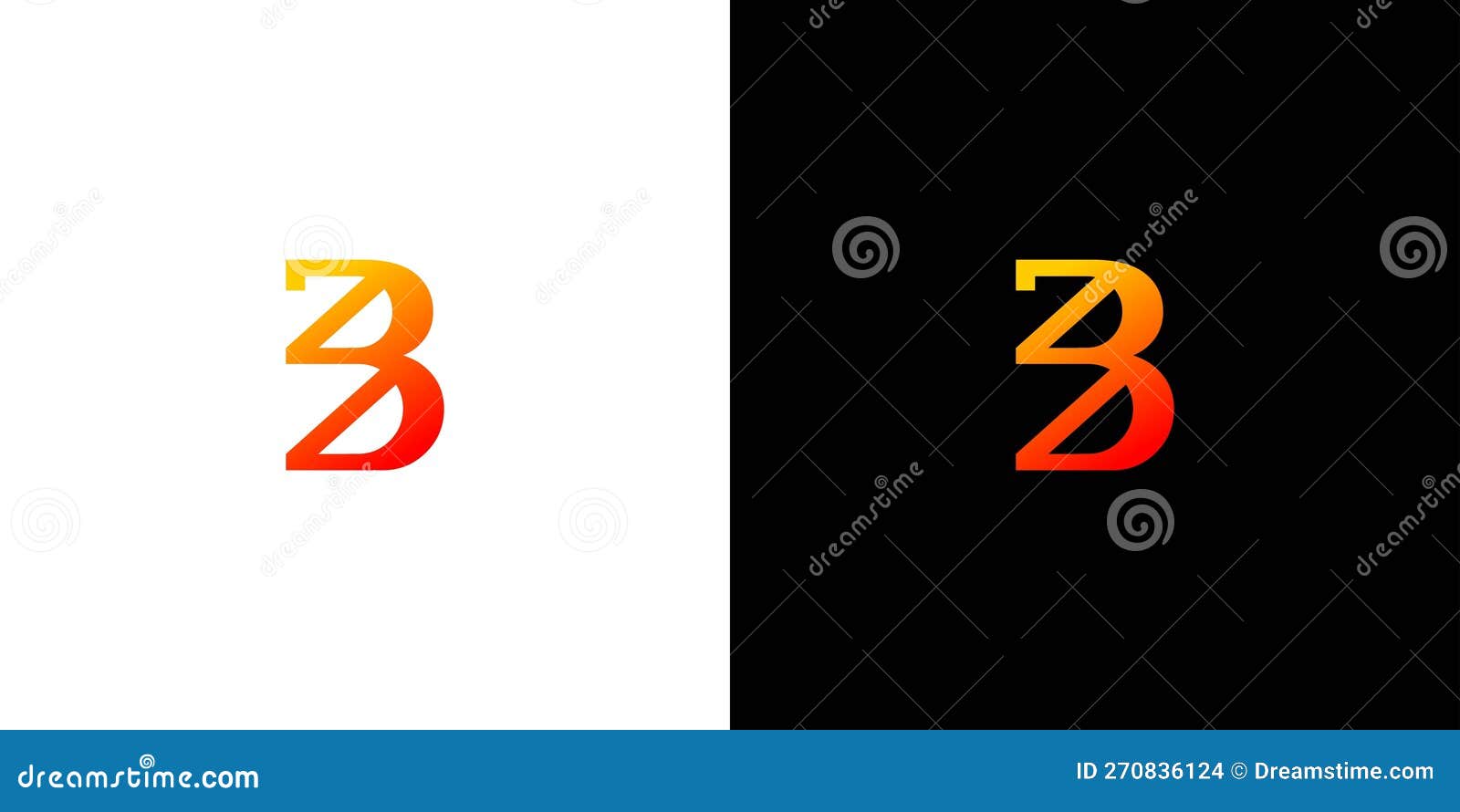 Modern and Sophisticated Letter B Initials Logo Design Stock Vector ...