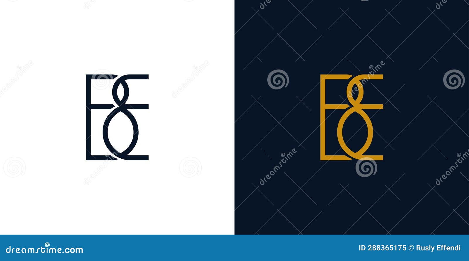 Modern and Luxury BE Logo Design Stock Vector - Illustration of minimal ...