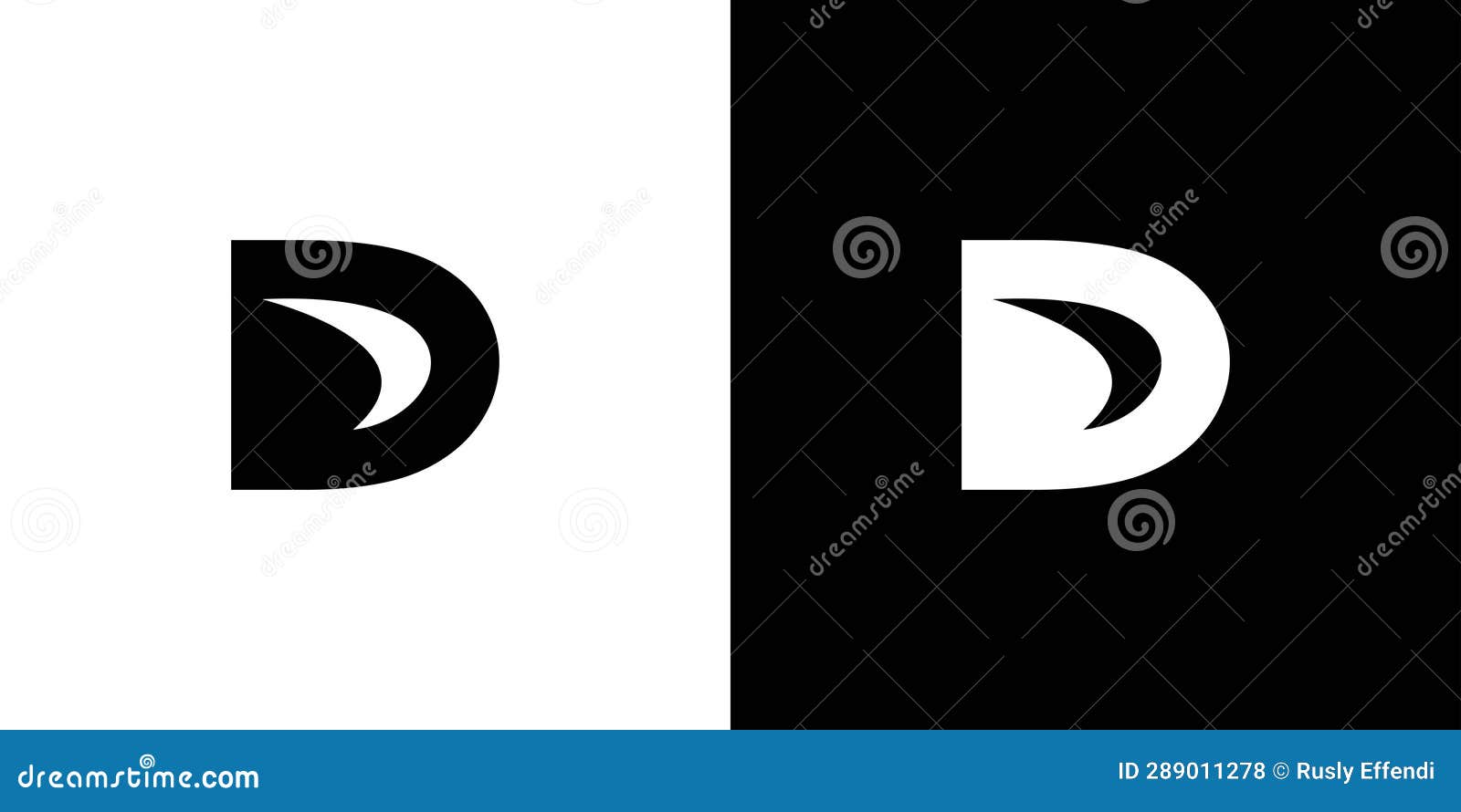 Modern and Unique D Logo Design Stock Vector - Illustration of alphabet ...