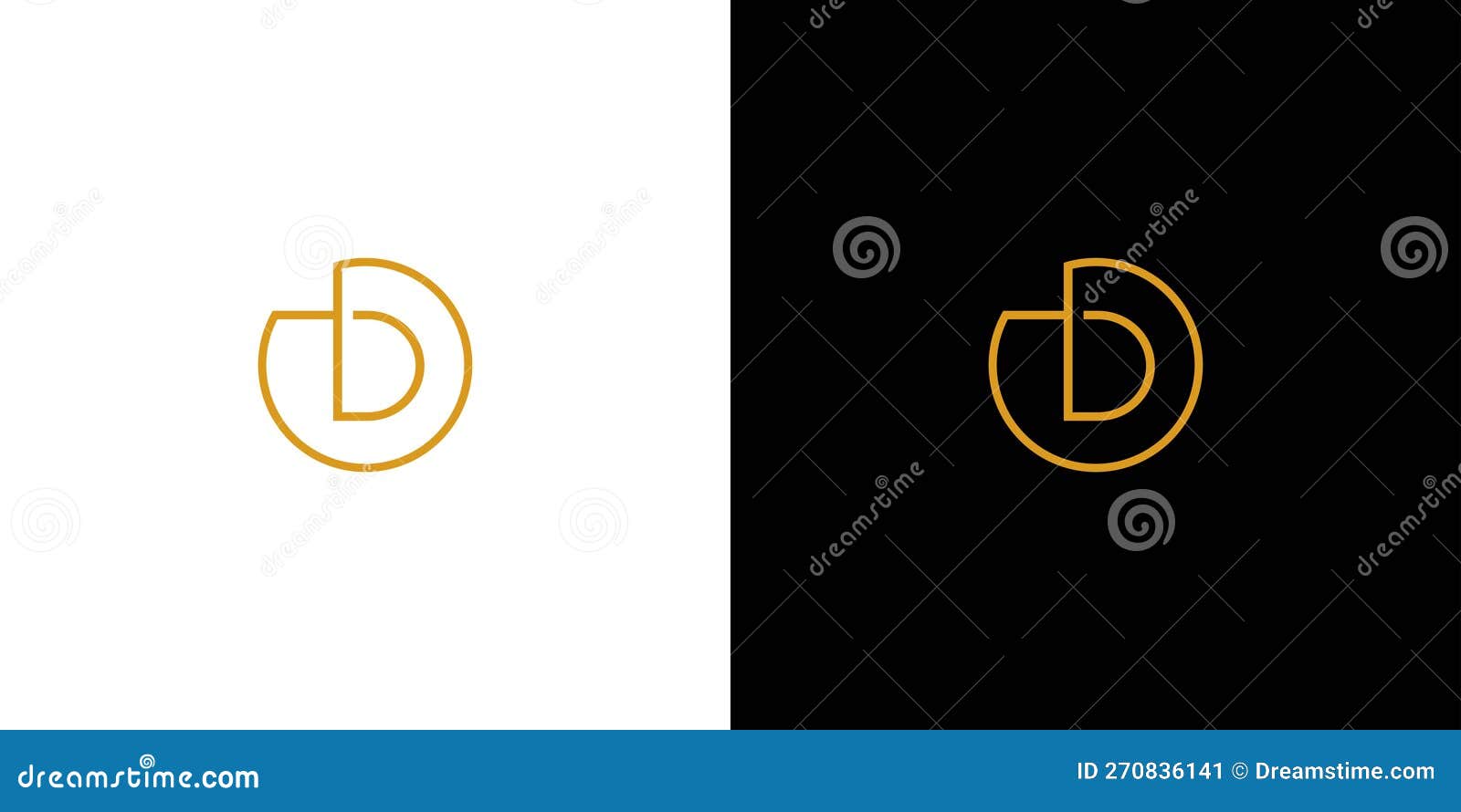 Modern and Sophisticated Letter D Initials Logo Design Stock Vector ...