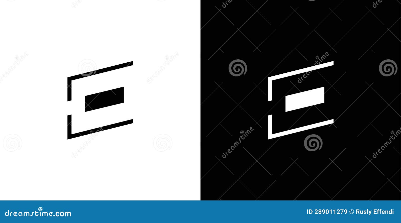 Modern and Unique E Logo Design Stock Vector - Illustration of initial ...