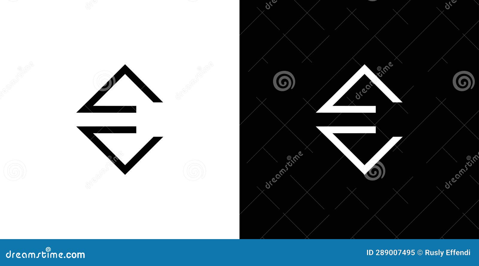Modern and Unique E Logo Design Stock Vector - Illustration of logotype ...